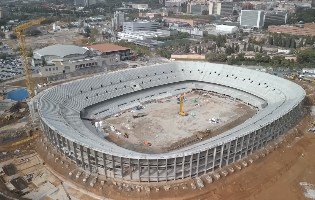 Así van las obras del "nuevo" Camp Nou en Barcelona - FDP Radio