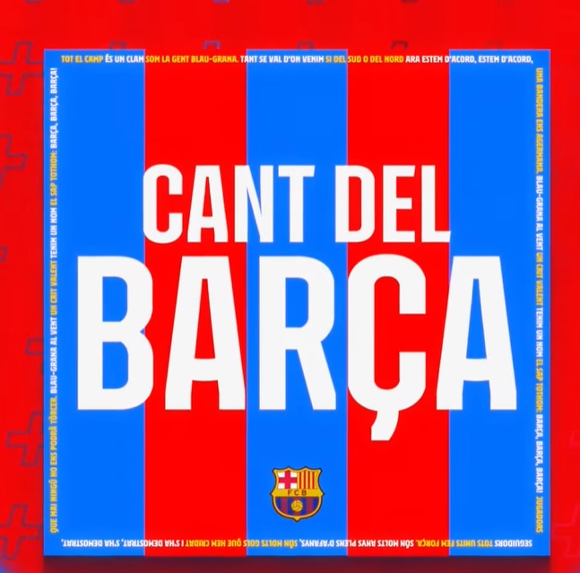 Esta es la nueva versión del icónico himno del Barcelona - FDP Radio
